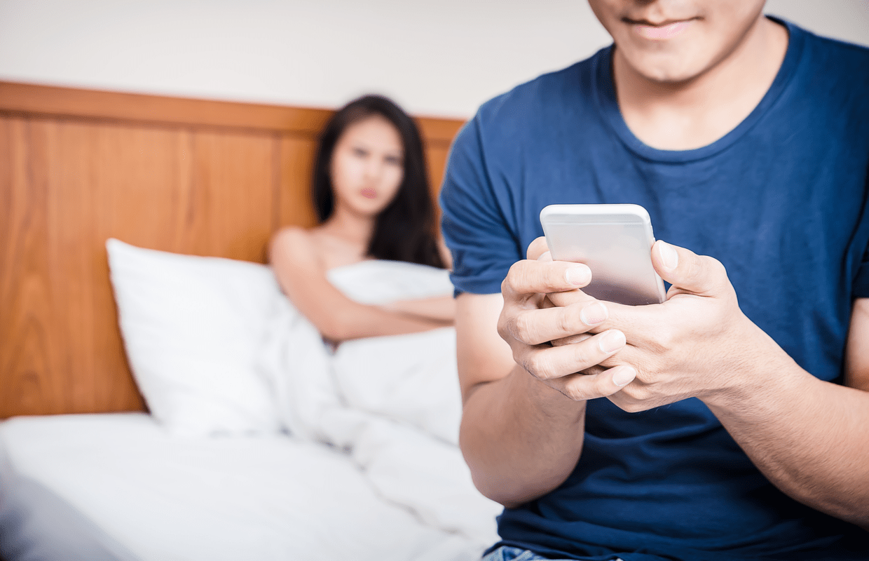 My partner is texting someone else - what do I do? | Psychologies