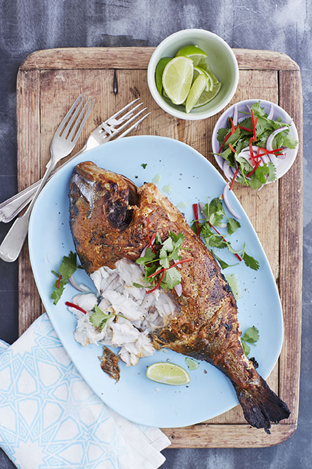 Tandoori-style barbecue sea bream/snapper | Psychologies
