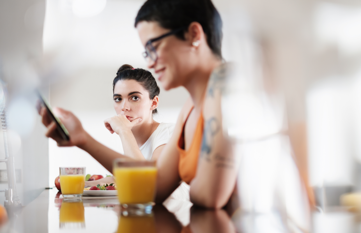 My partner is texting someone else - what do I do? | Psychologies